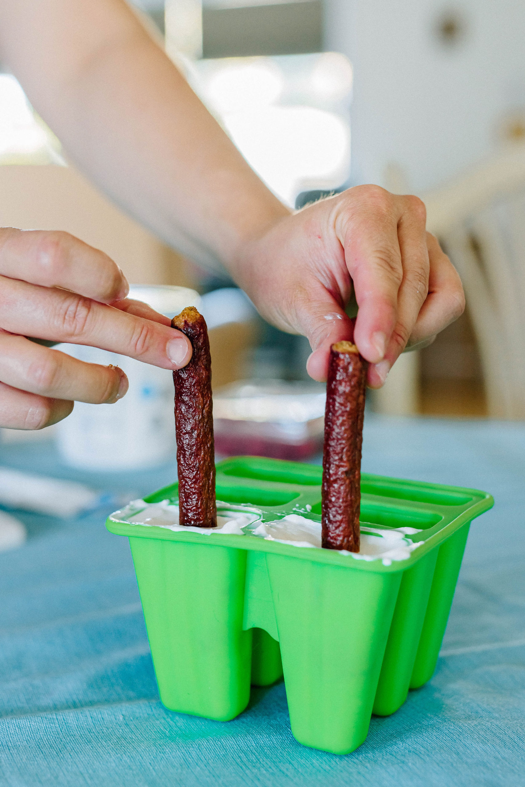 Frozen Yogurt Fruit Dog Popsicle Recipe – Sparkles and Sunshine Blog